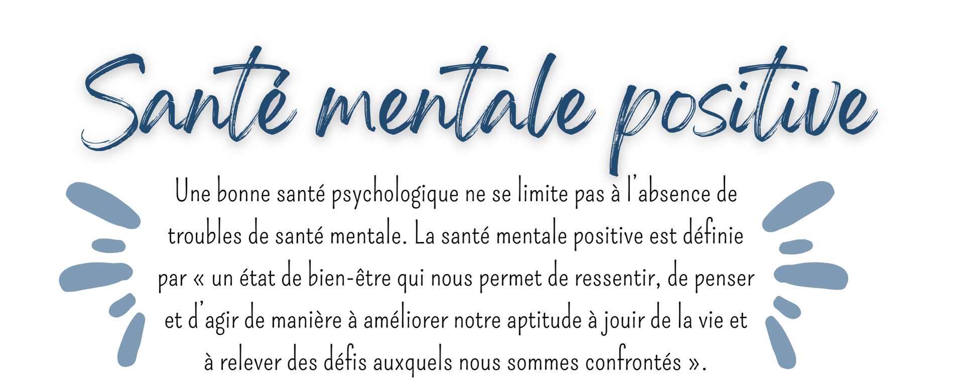 Promotion de la santé mentale